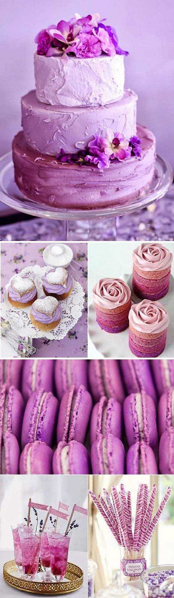 Radiant Orchid - Decoracion para bodas en color violeta • Beautiful ...