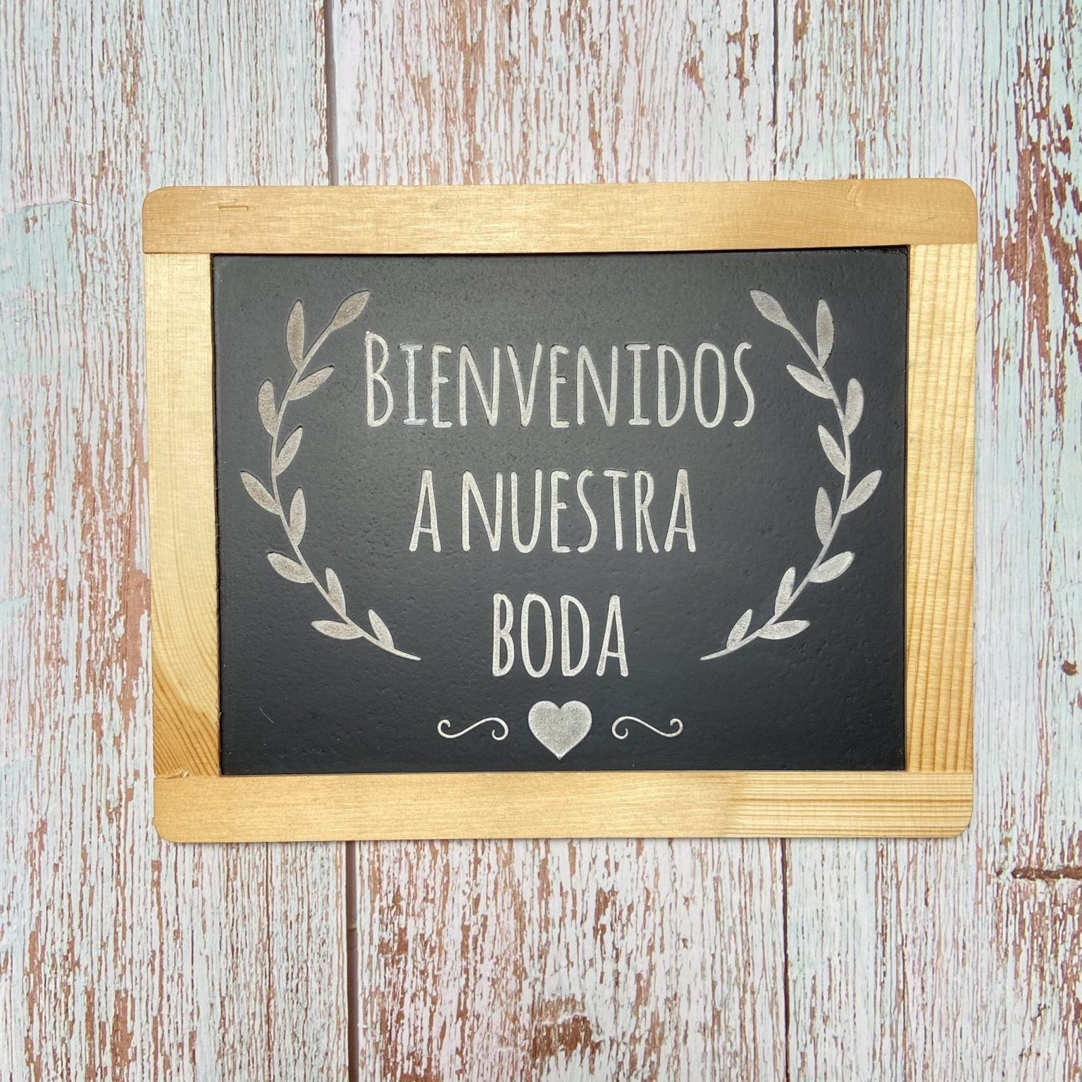 Cartel Bienvenida Boda Cartel De Madera Para Bodas - "Bienvenidos A ...