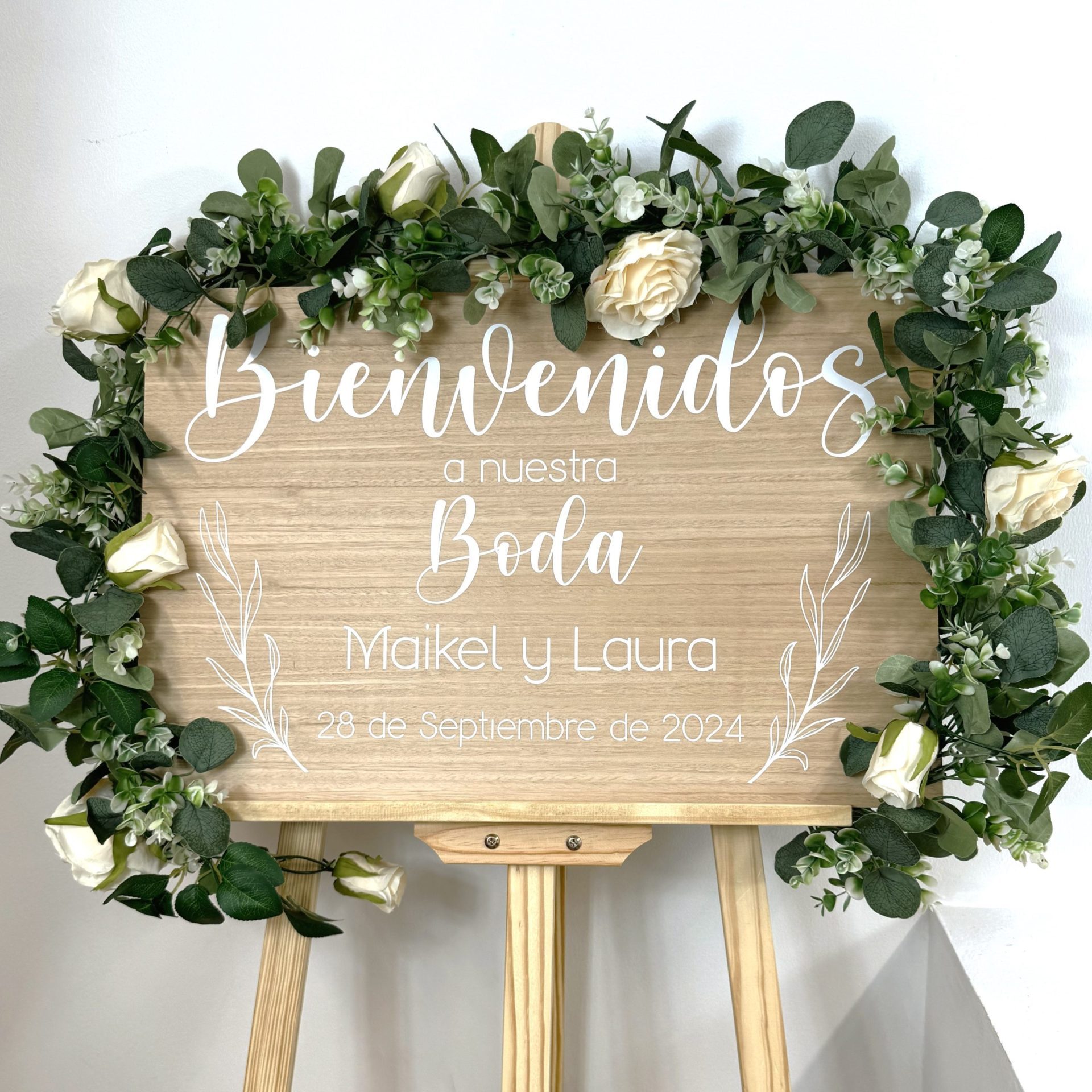 Cartel BIENVENIDOS personalizado