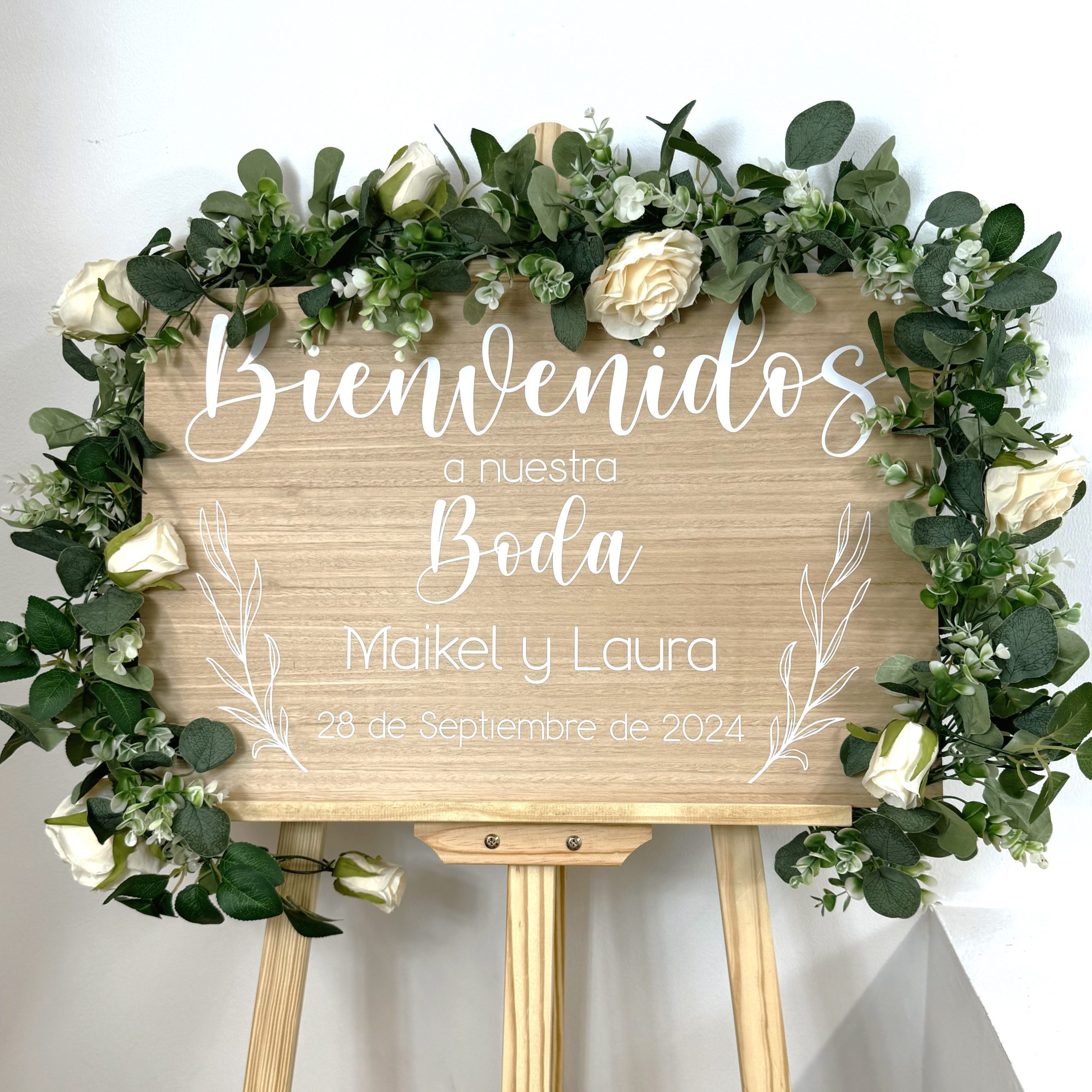 Cartel BIENVENIDOS personalizado